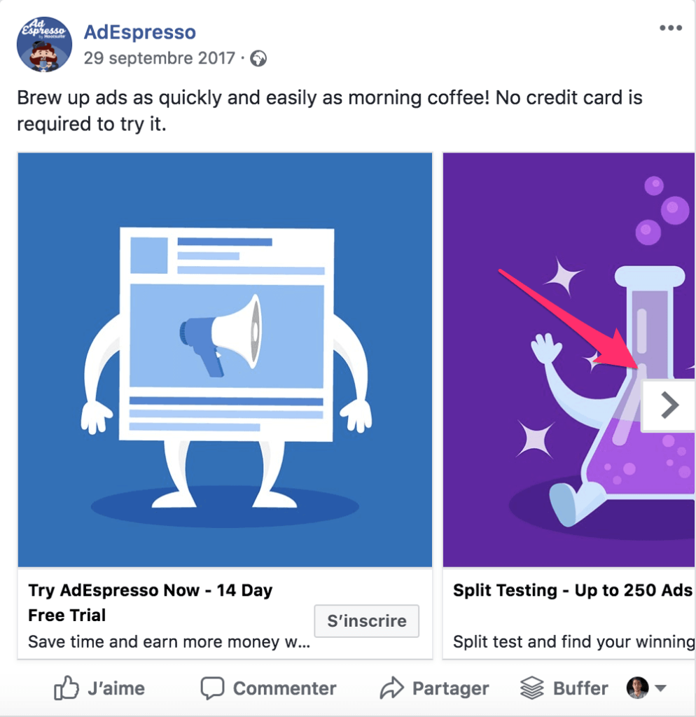 Comment créer une publicité carrousel Facebook [Guide Complet]